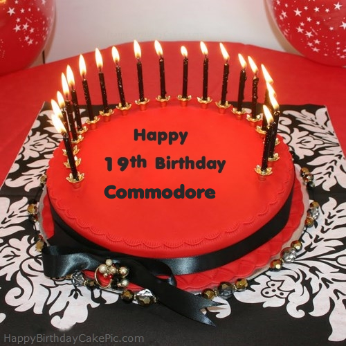 ️ Happy 19th Happy Birthday Cake For Commodore