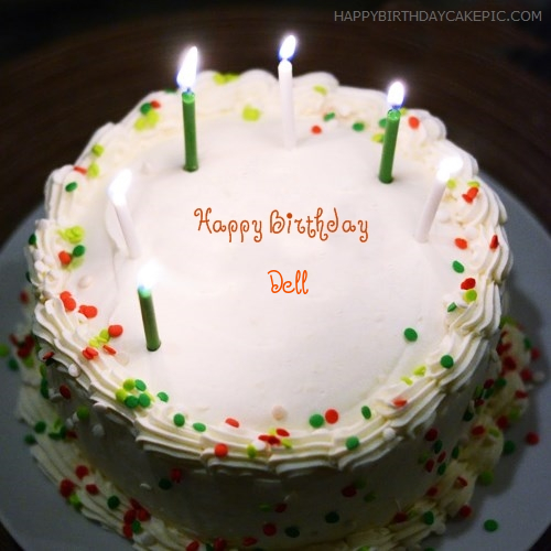 ️ Birthday Cake With Candles For Dell