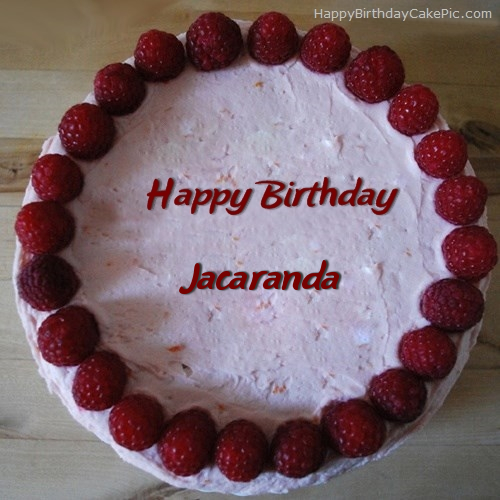 ️ Strawberry Border Birthday Cake For Jacaranda