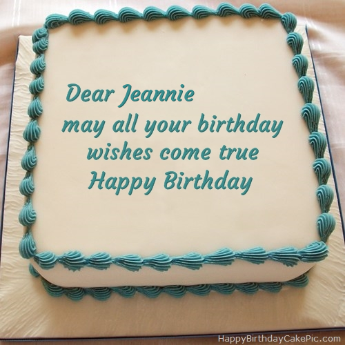 ️ Happy Birthday Cake For Jeannie