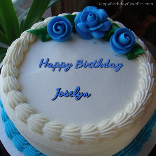 ️ Blue Flower Ice-cream Cake For Joselyn