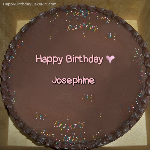 ️ Chocolate Happy Birthday Cake For Josephine