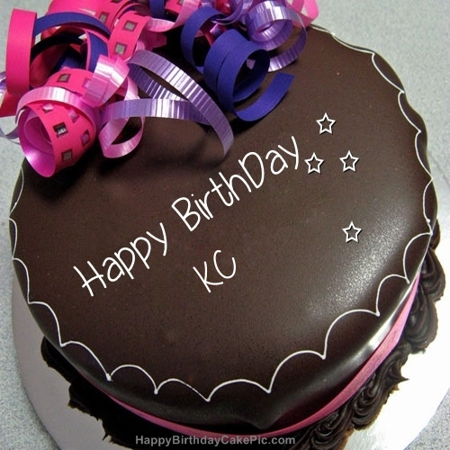 ️ Happy Birthday Chocolate Cake For KC