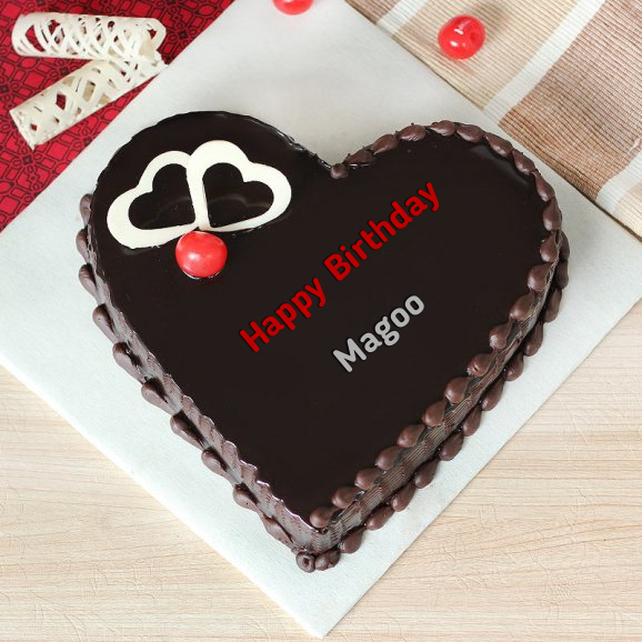 ️ Heartbeat Chocolate Birthday Cake For Magoo