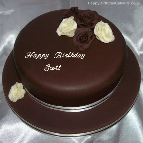 ️ Rose Chocolate Birthday Cake For Scott