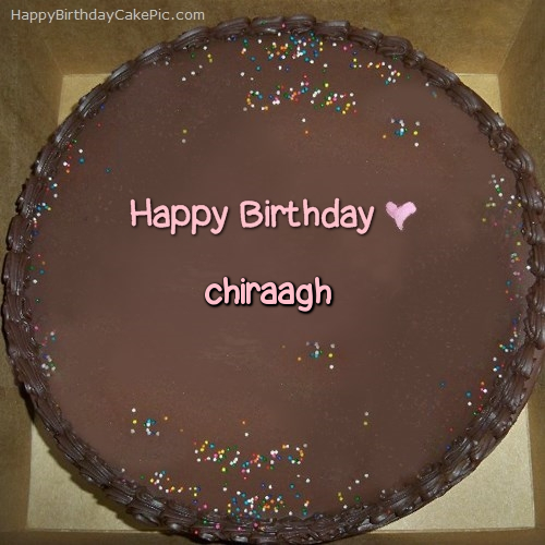 ️ Chocolate Happy Birthday Cake For chiraagh