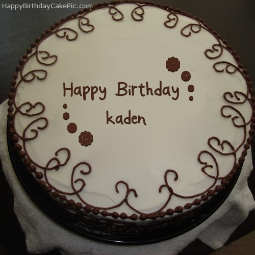 ️ Border Chocolate Cake For kaden