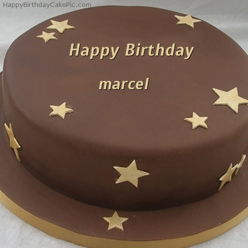 ️ Chocolate Stars Birthday Cake For marcel