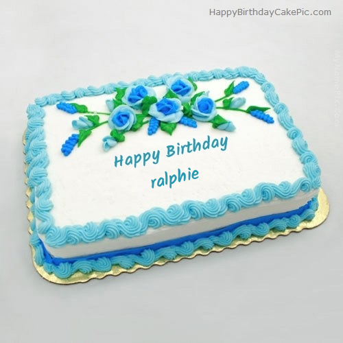 ️ Birthday Flowers Cake For ralphie